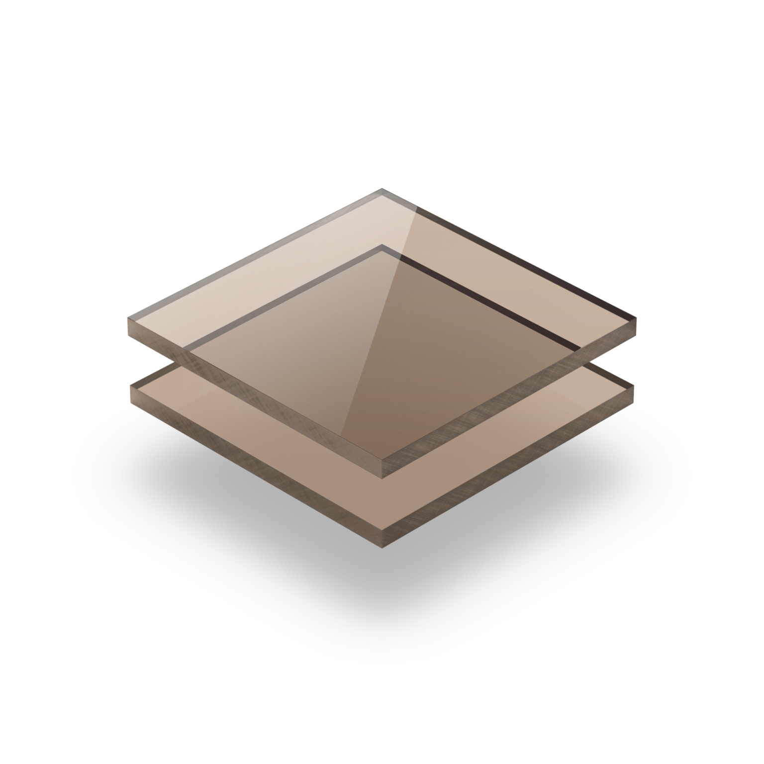 Metacrilato tintado marrón transparente 5 mm - Corte a medida