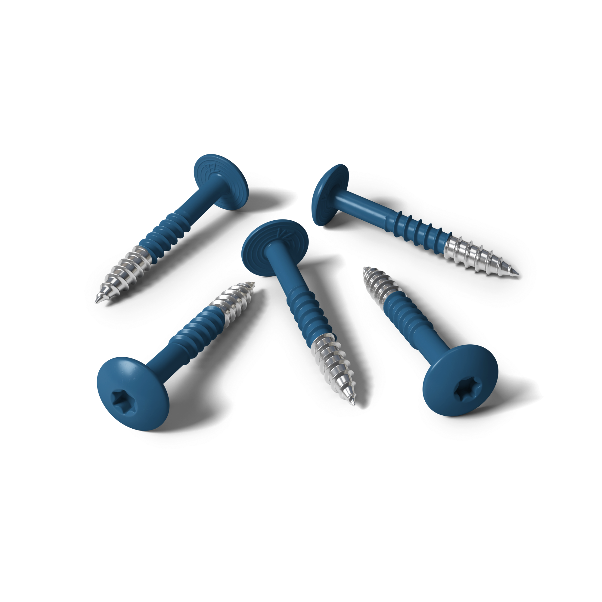Tornillos para Trespa® y HPL azul genciana 4,8 x 38 mm